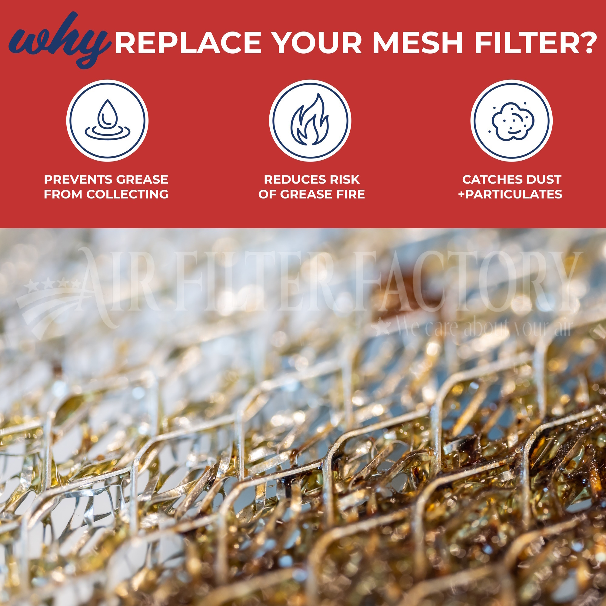 (2-Pack) Broan 1930300 Aluminum Mesh Grease Filters