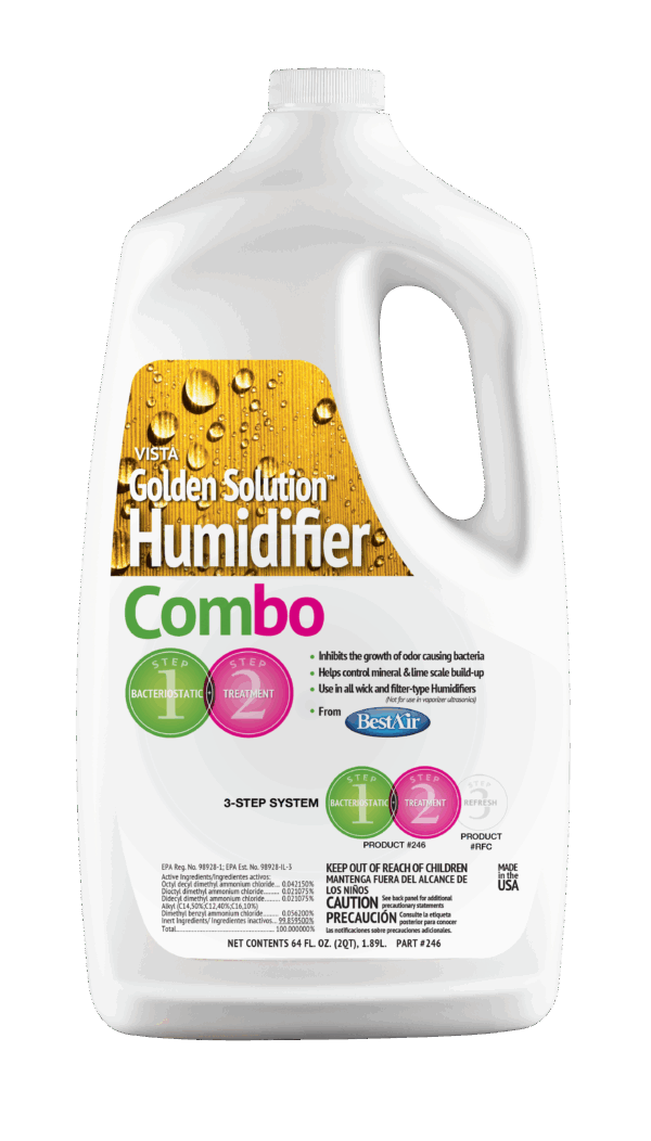 BestAir Golden Solutions 64 oz Humidifier Water Treatment | Made in USA